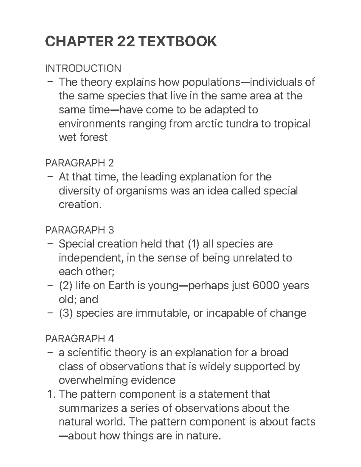 Chapter 22 Textbook - – – – – – 1. CHAPTER 22 TEXTBOOK INTRODUCTION The ...