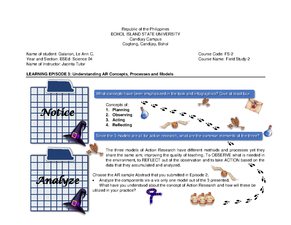 [FS2LE3]Galarion, Le Ann C.-Understanding AR Concepts, Processes and Models - Republic of the ...