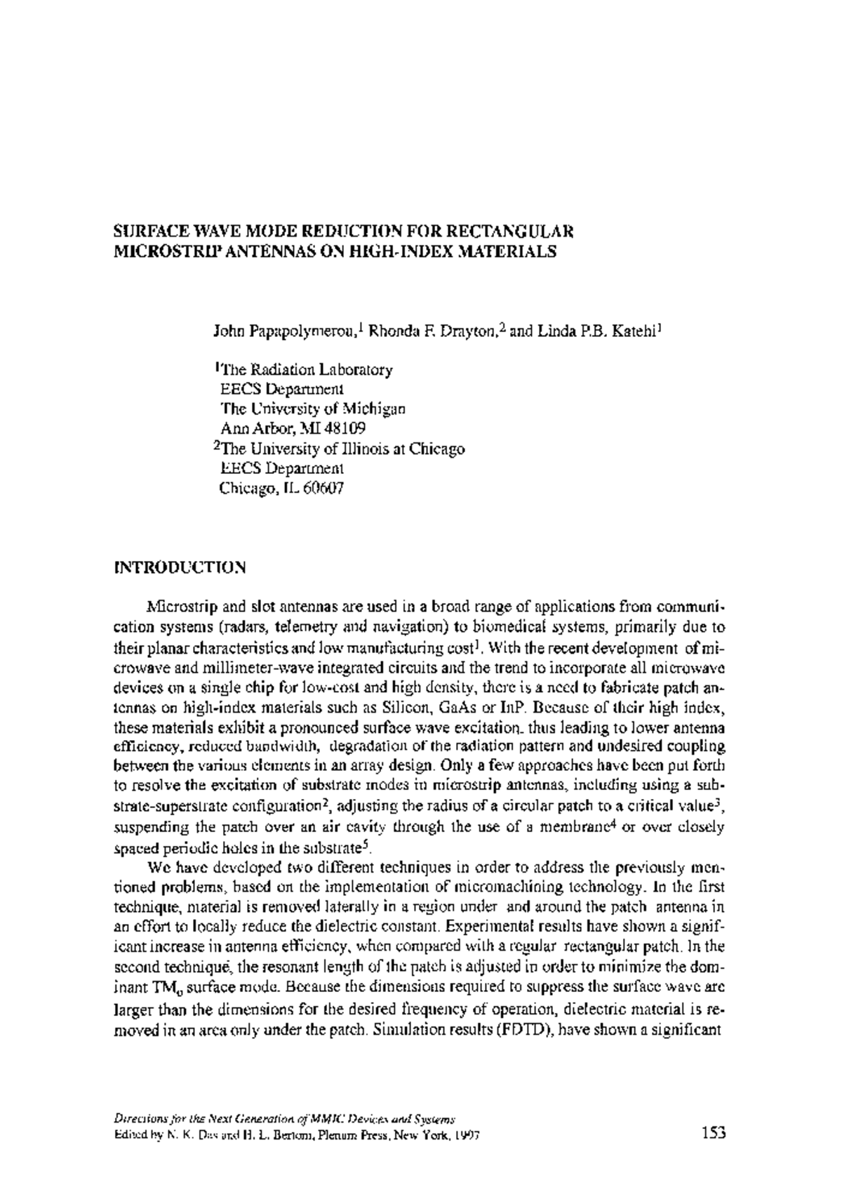 Substrate antenna UWB - Lecture notes 20 ...