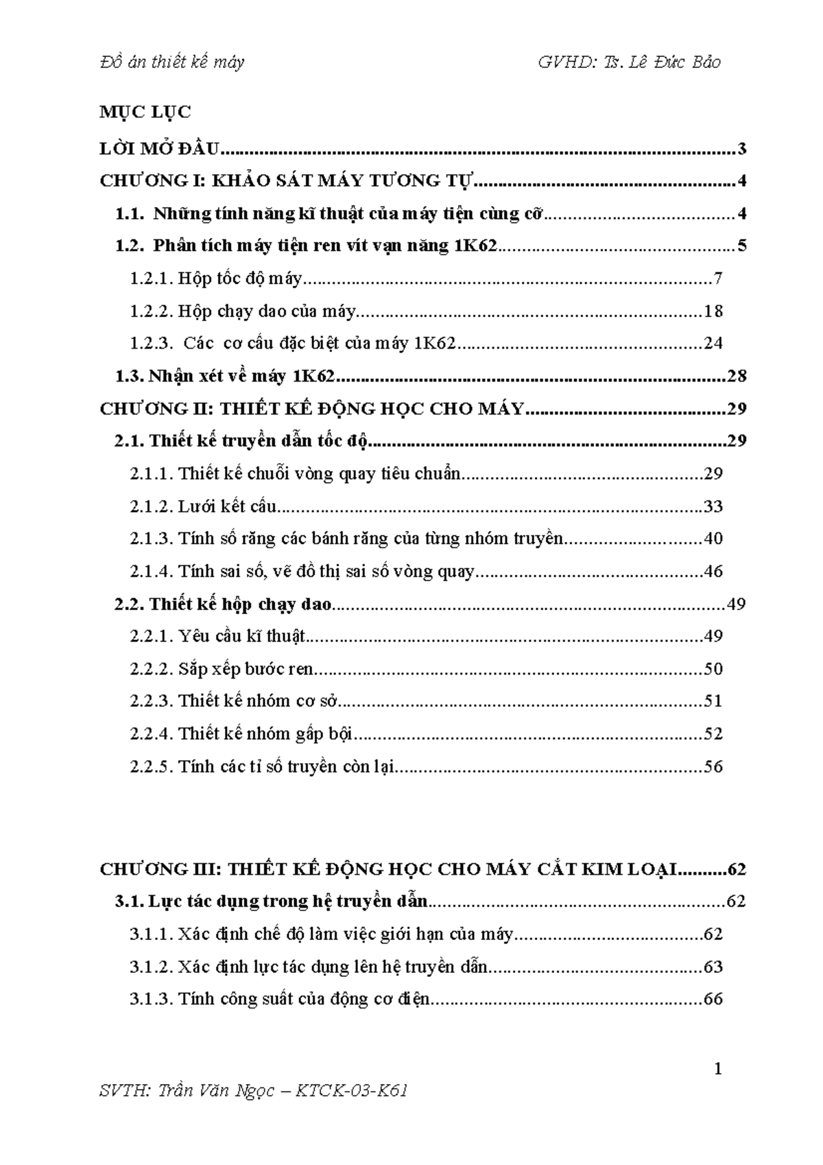 Thuyet Minh-Tran Van Ngoc - MỤC LỤC LỜI MỞ - Studocu