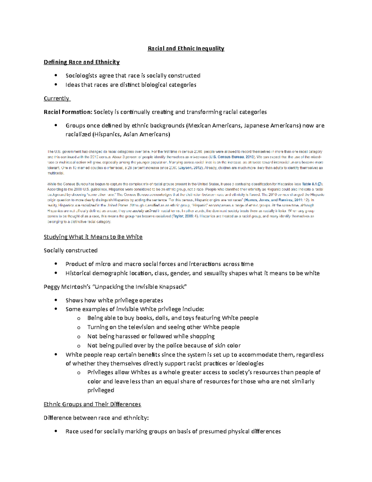 Racial and Ethnic Inequality - Racial and Ethnic Inequality Defining ...