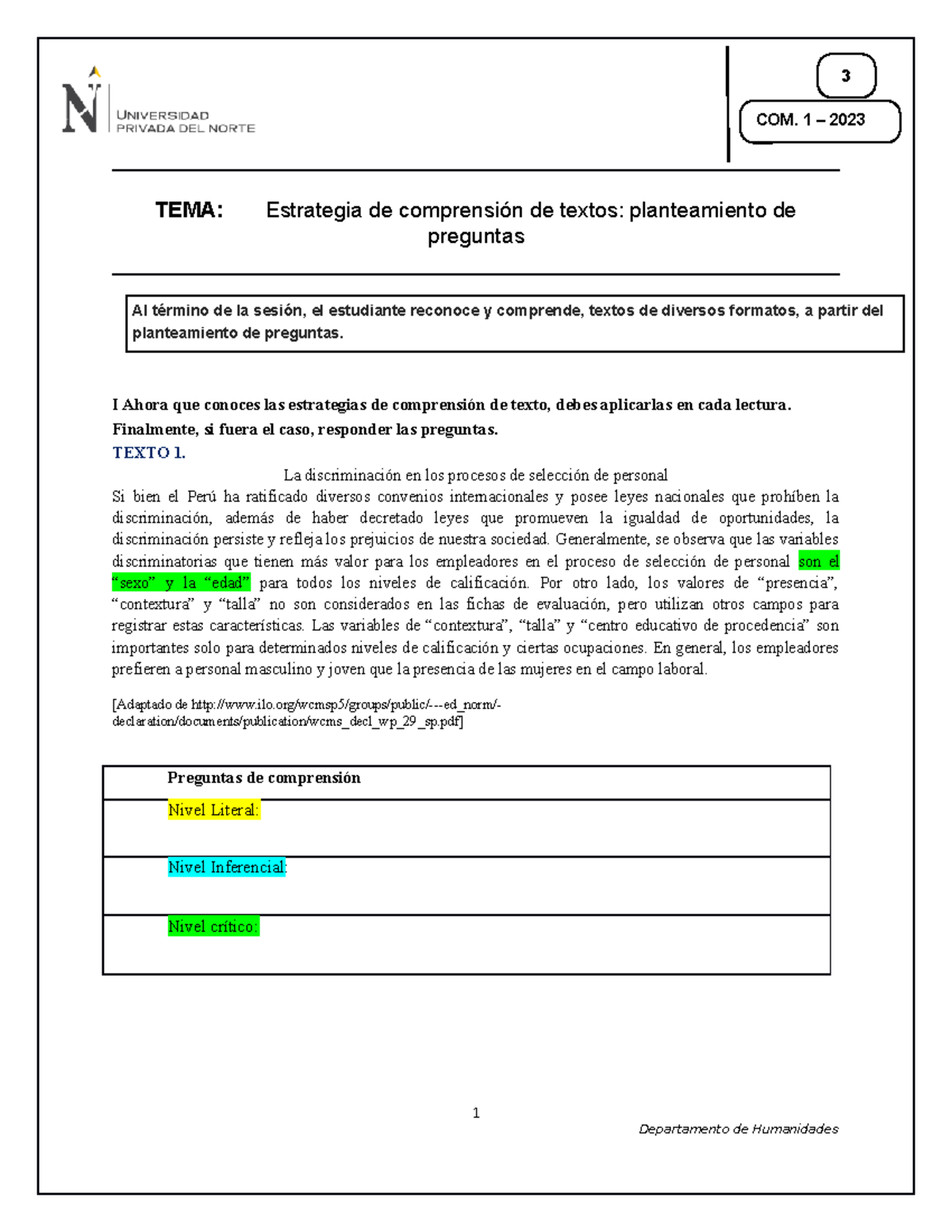 Estrategias de comprension-Planteamiento de preguntas - TEMA ...