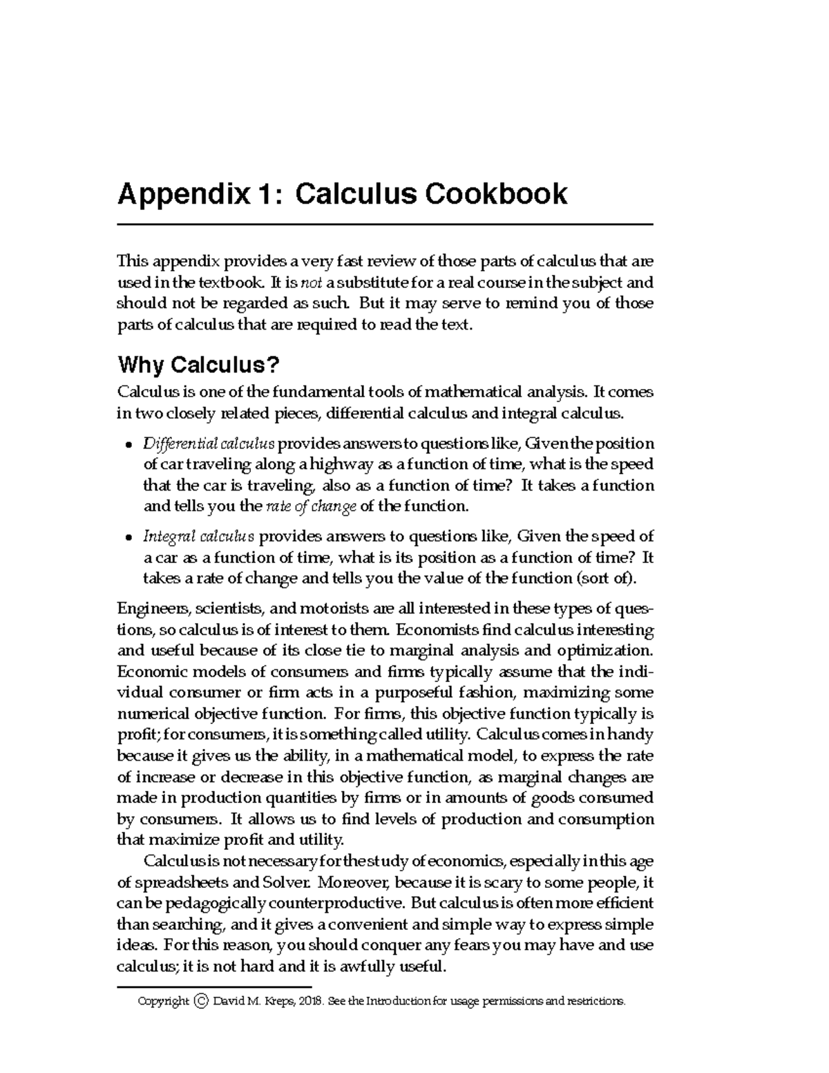 Appendix 1-calculus cookbook 0 - Appendix 1: Calculus Cookbook This appendix provides a very ...