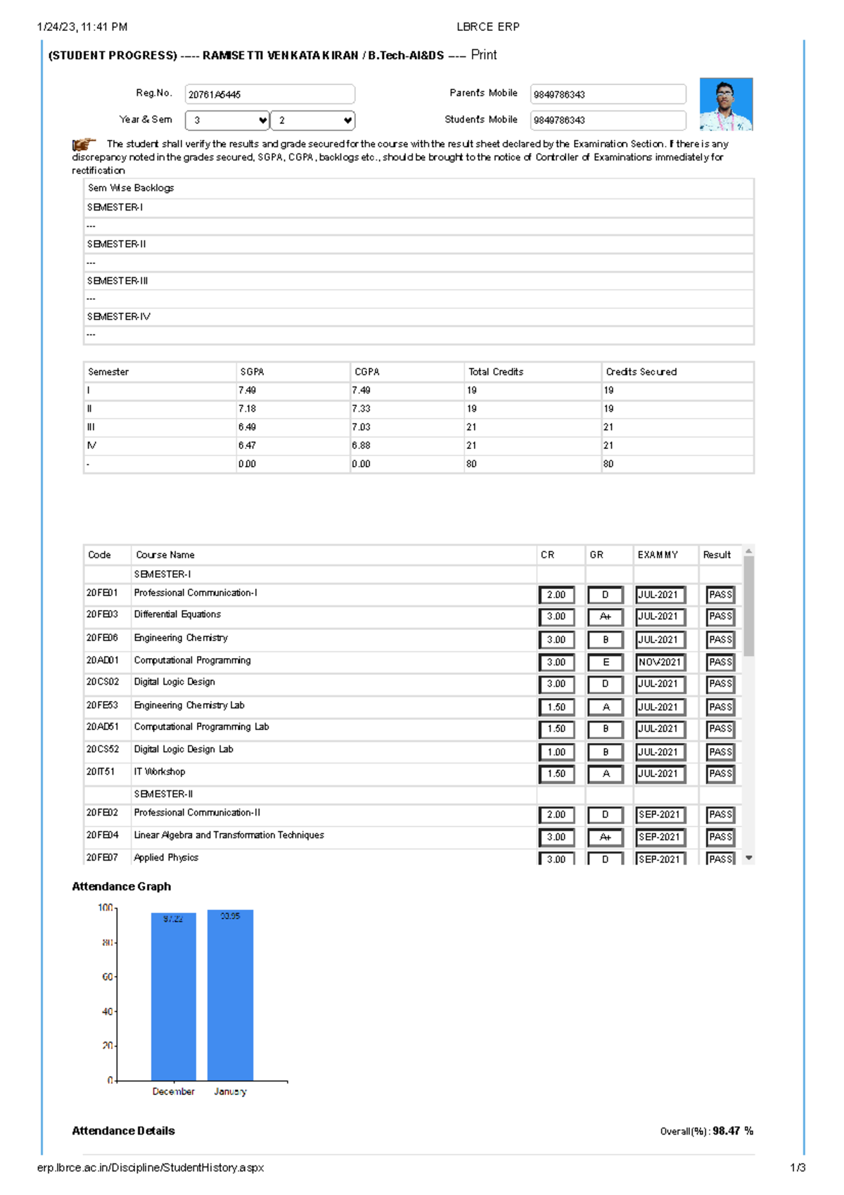 Lbrce ERP - 1/24/23, 11:41 PM LBRCE ERP erp.lbrce.ac.in/Discipline ...