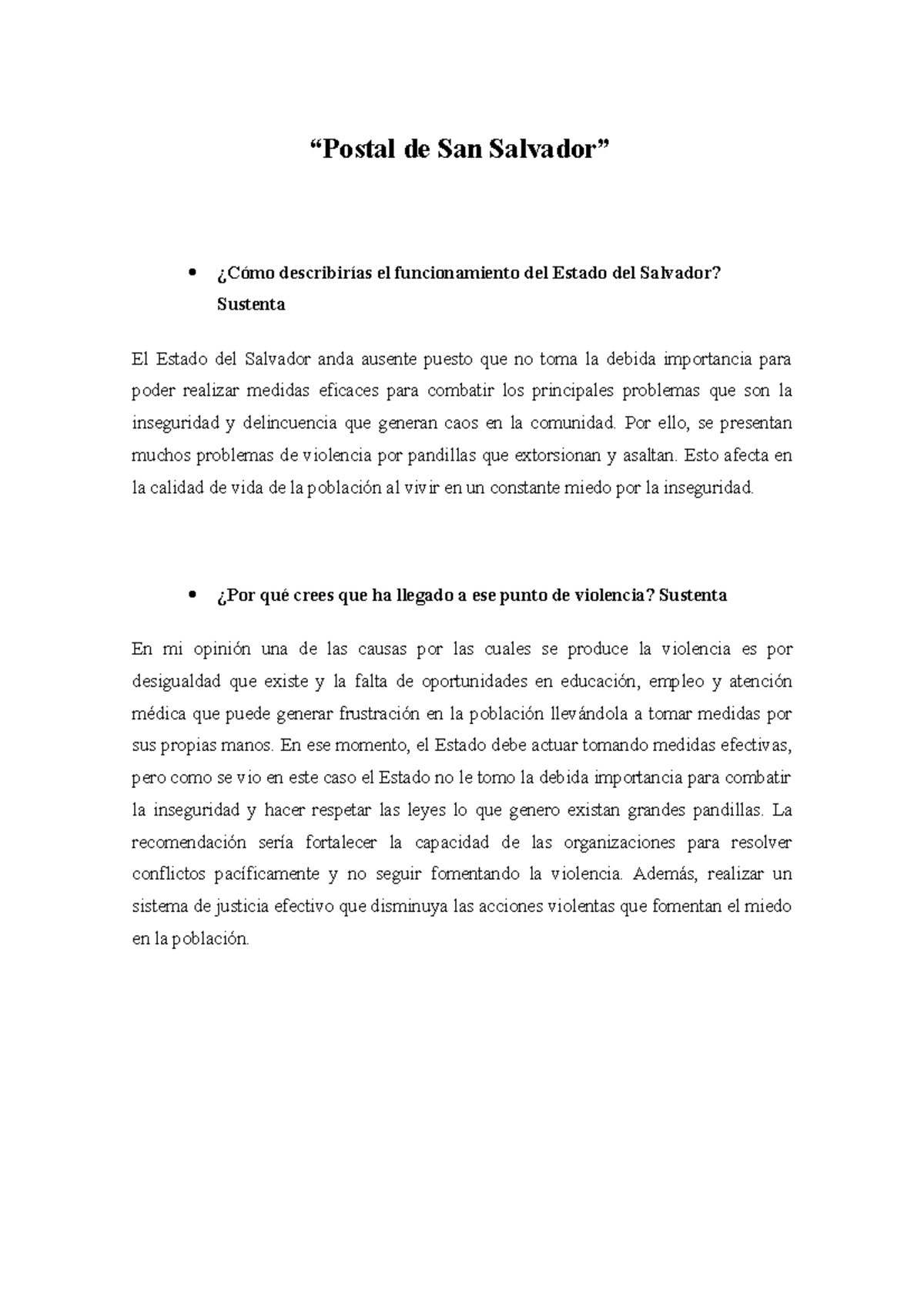 Alessandra Valois Ramirez Tarea S 11 - “Postal de San Salvador” ¿Cómo ...