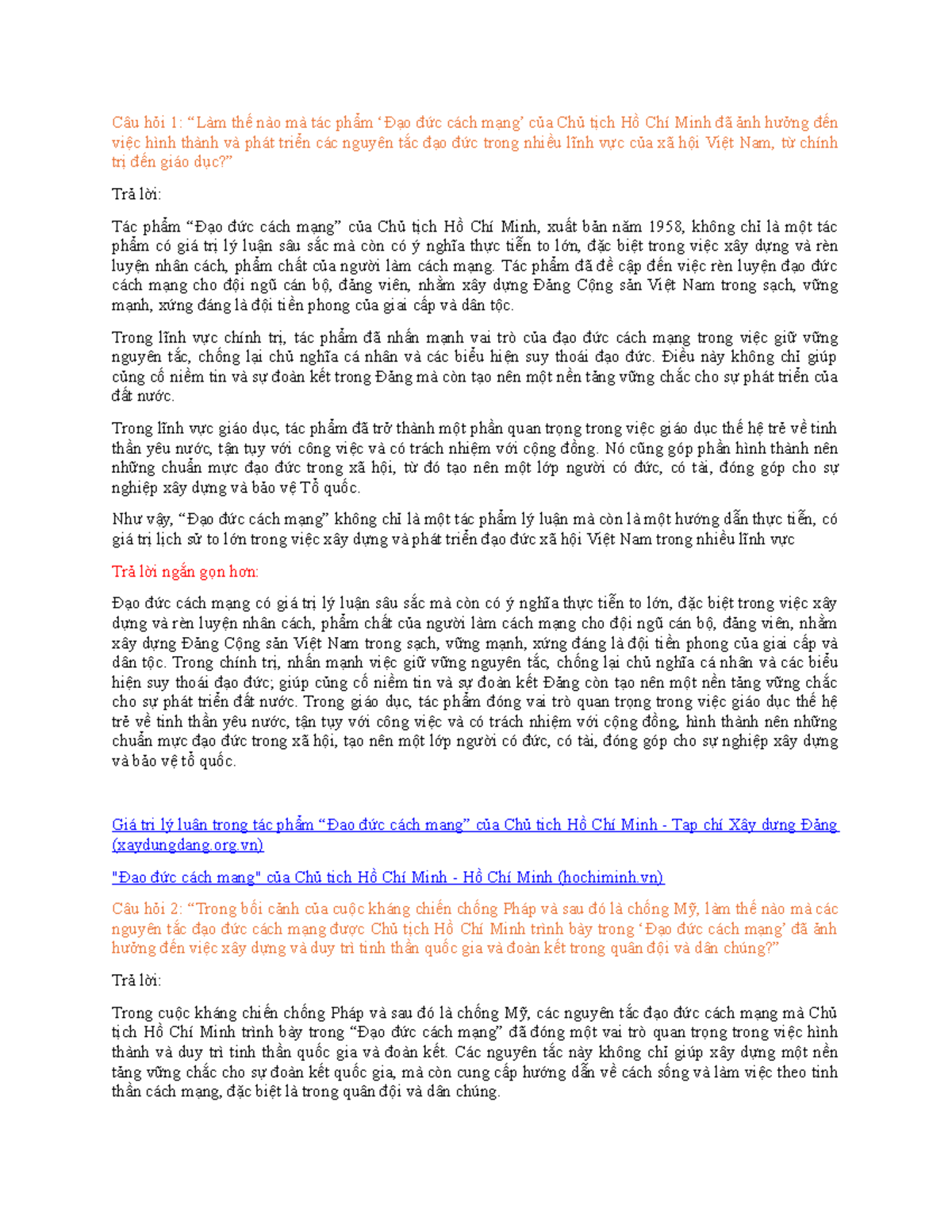 5 Câu hỏi nhóm 1 - eeeeeeeeeeeeeee - Câu hỏi 1: “Làm thế nào mà tác ...