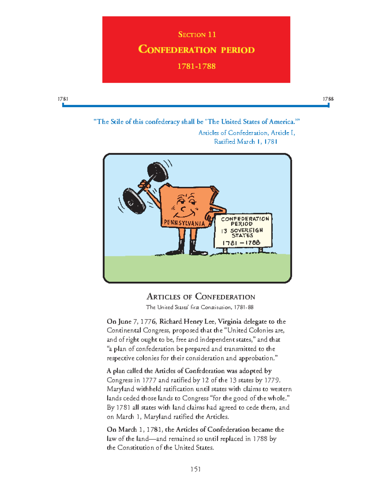 Section 11 - Confederation Period 1781-1788.pdf (Your Name) - HIST 1302 ...