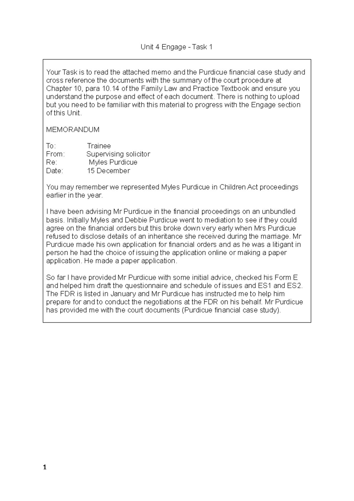 Unit 4 Engage - Task 1 - Unit 4 Engage - Task 1 Your Task is to read ...