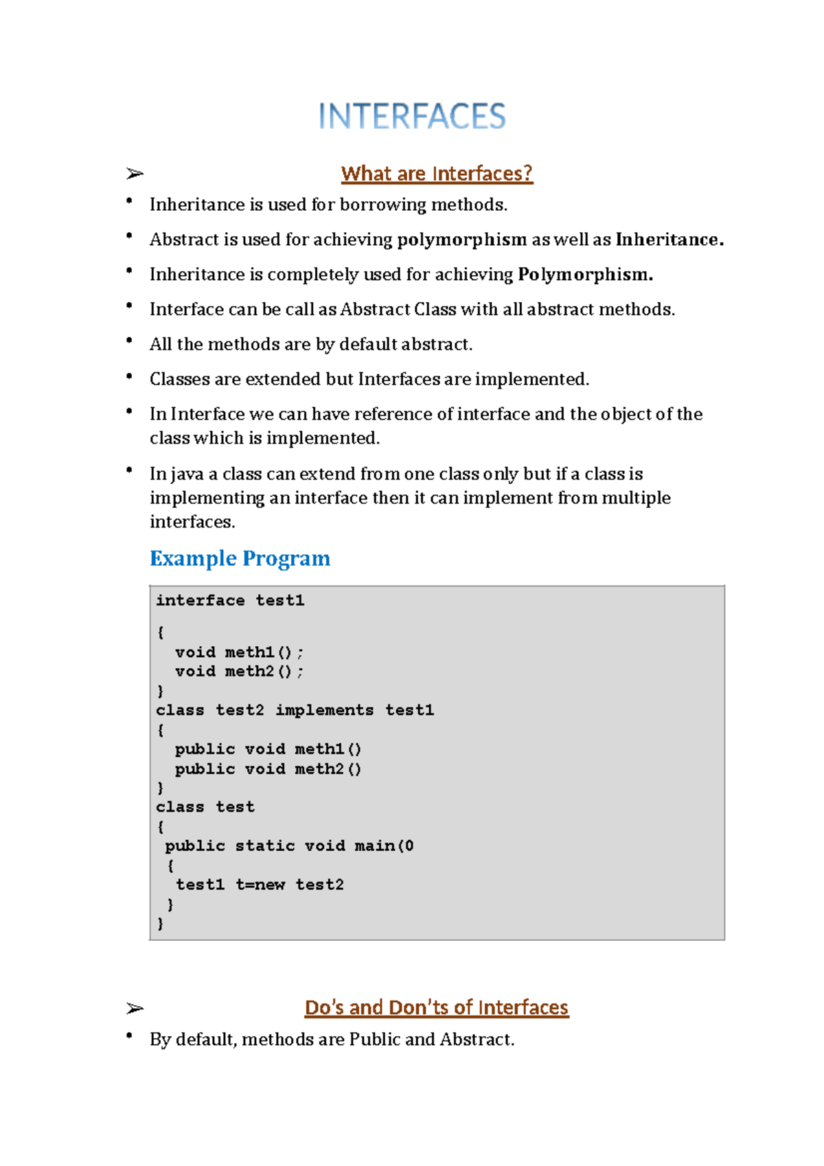 1.1 Interface - NANANANA - INTERFACES What are Interfaces ...