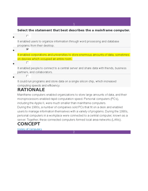 Database Foundations Study Guide - Database Foundations Relational operations Like the ...