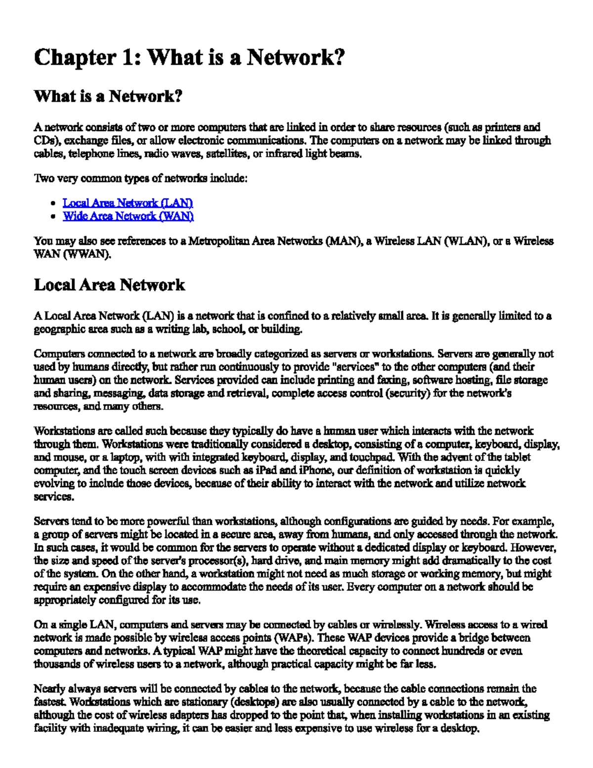 Networks 1 - CS321 - Studocu