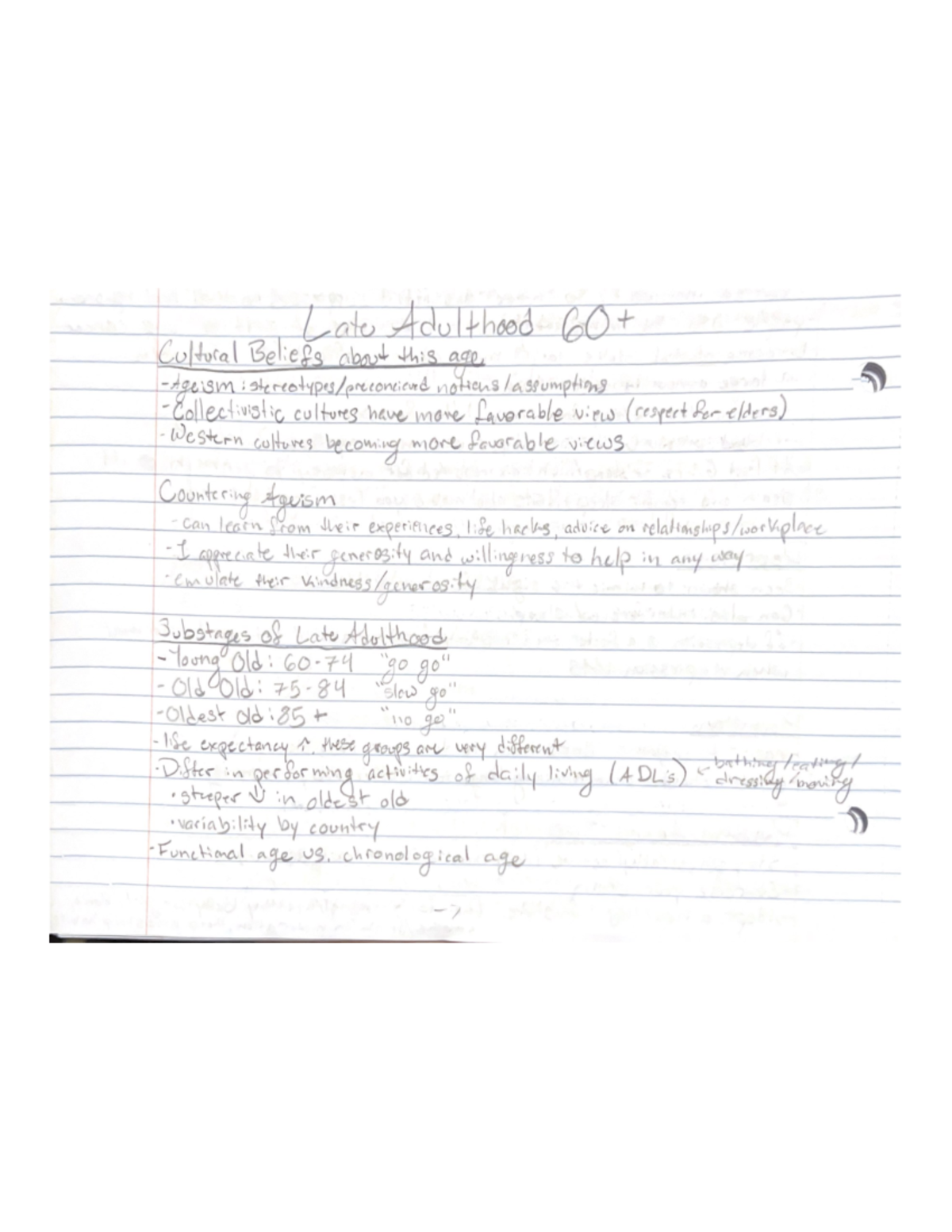 Late Adulthood And End Of Life - HDFS 101 - Studocu