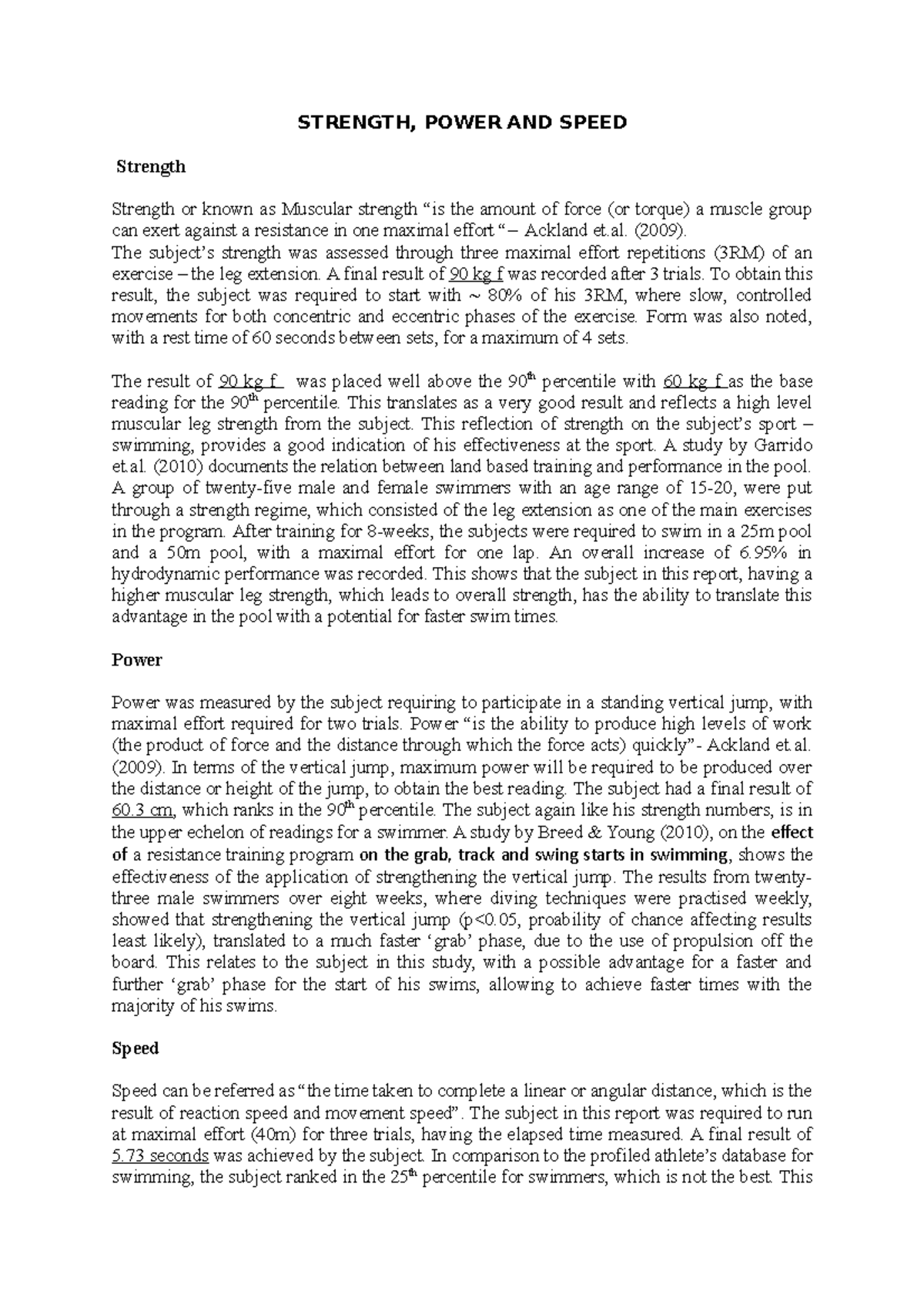 Strength - STRENGTH, POWER AND SPEED Strength Strength or known as ...