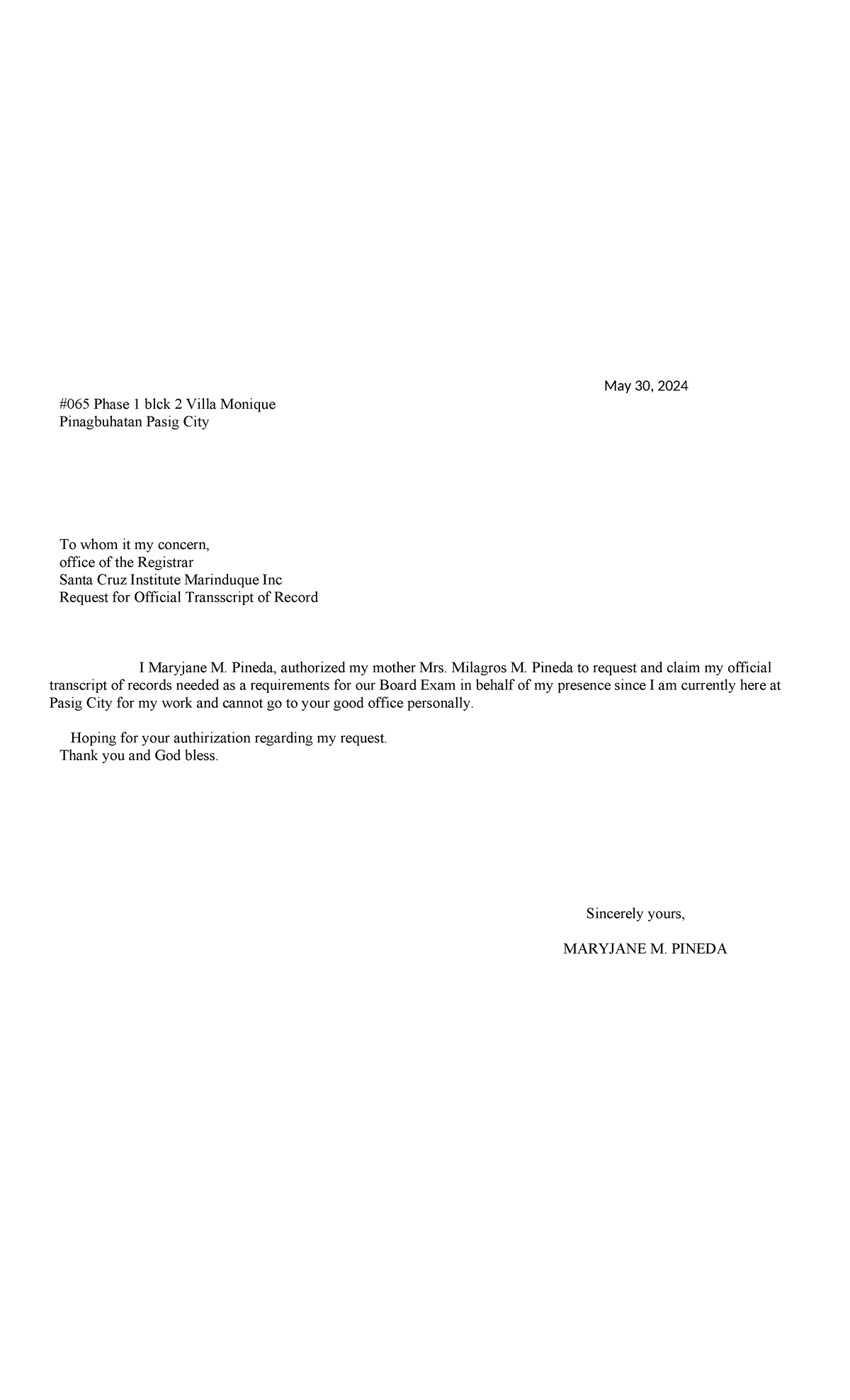 3rd Monthly Test in English 5 - May 30, 2024 #065 Phase 1 blck 2 Villa ...