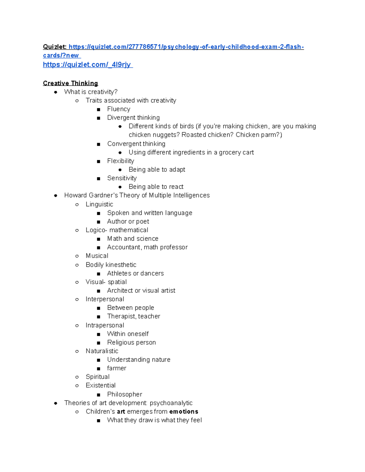 PEC test 2 study guide - Critical Issues In Child Psychopathology ...