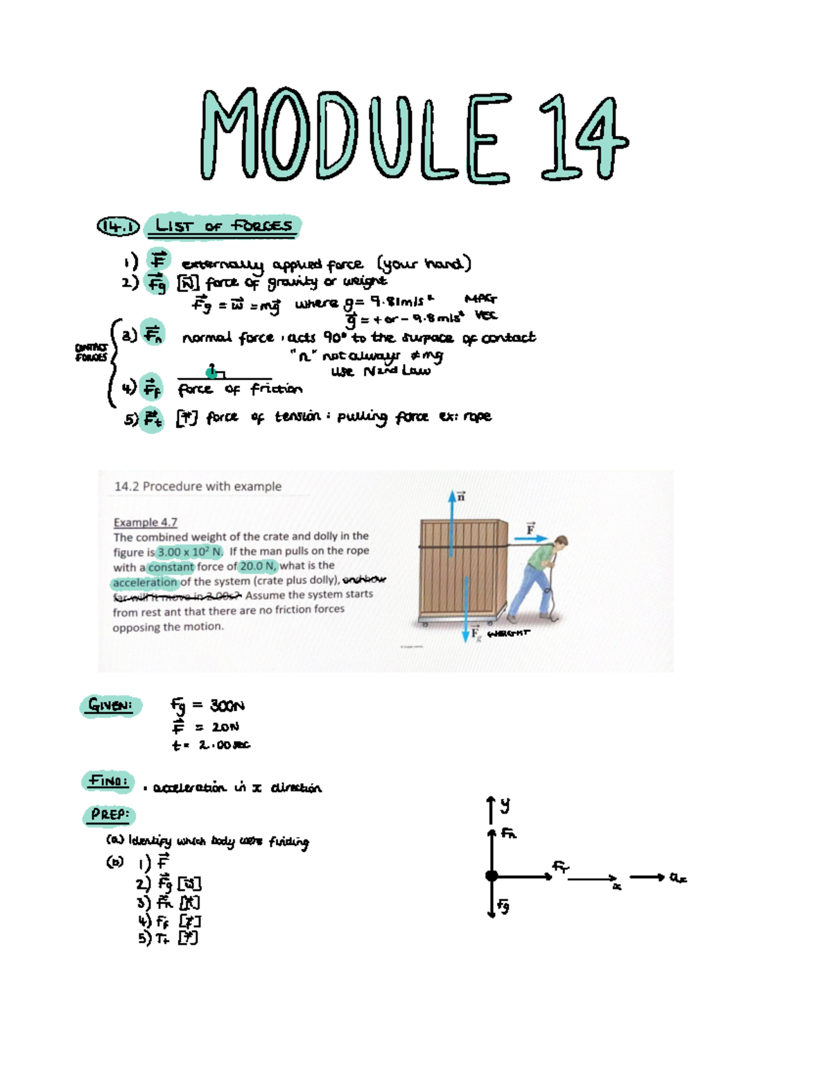 Module 14 forces - Professor Lee - PS113 - Studocu