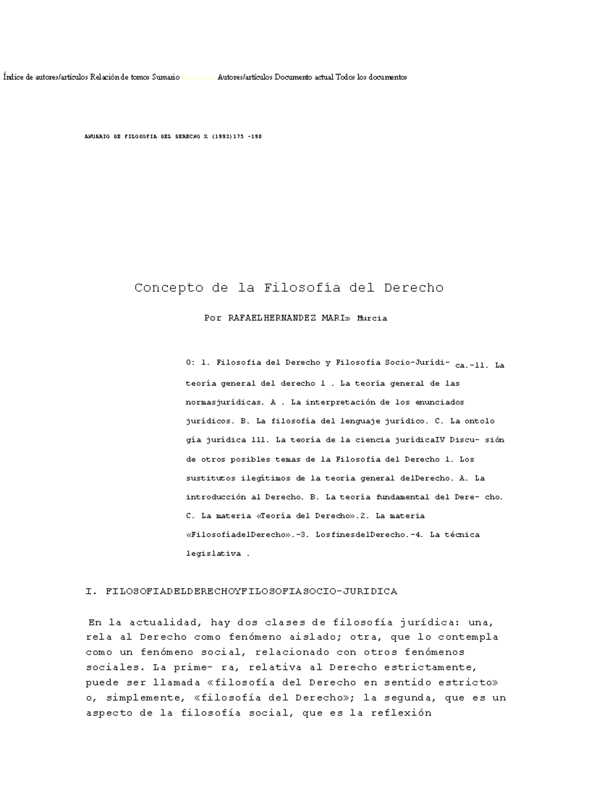 Dialnet-Concepto De Filosofia Del Derecho-142255 - Índice de autores ...