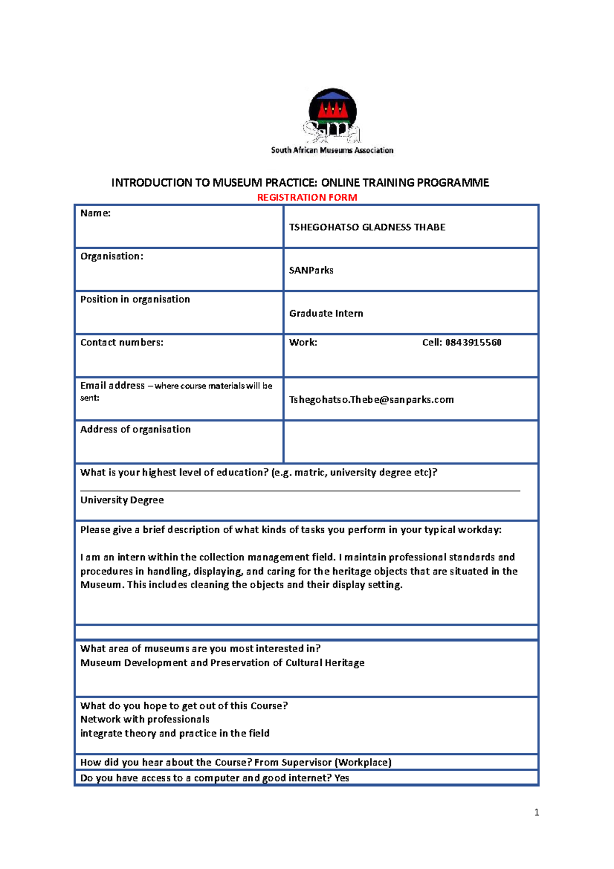Introduction TO Museum Practice August Sept2023 (Autosaved ...