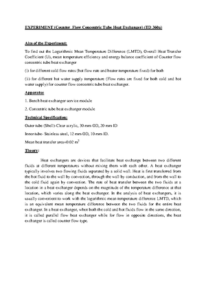 EXPERIMENT 1: LINEAR HEAT CONDUCTION (TD1002A) - Heat Transfer Lab ...