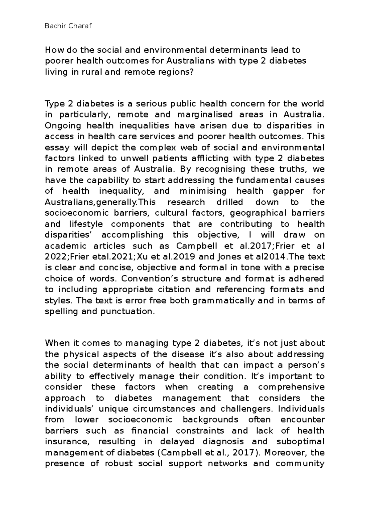 Population in health essay original copy - Bachir Charaf How do the ...