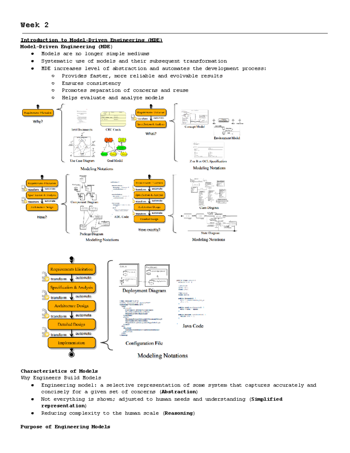 Ecse 223 Lecture Notes Week 2 Introduction To Model Driven