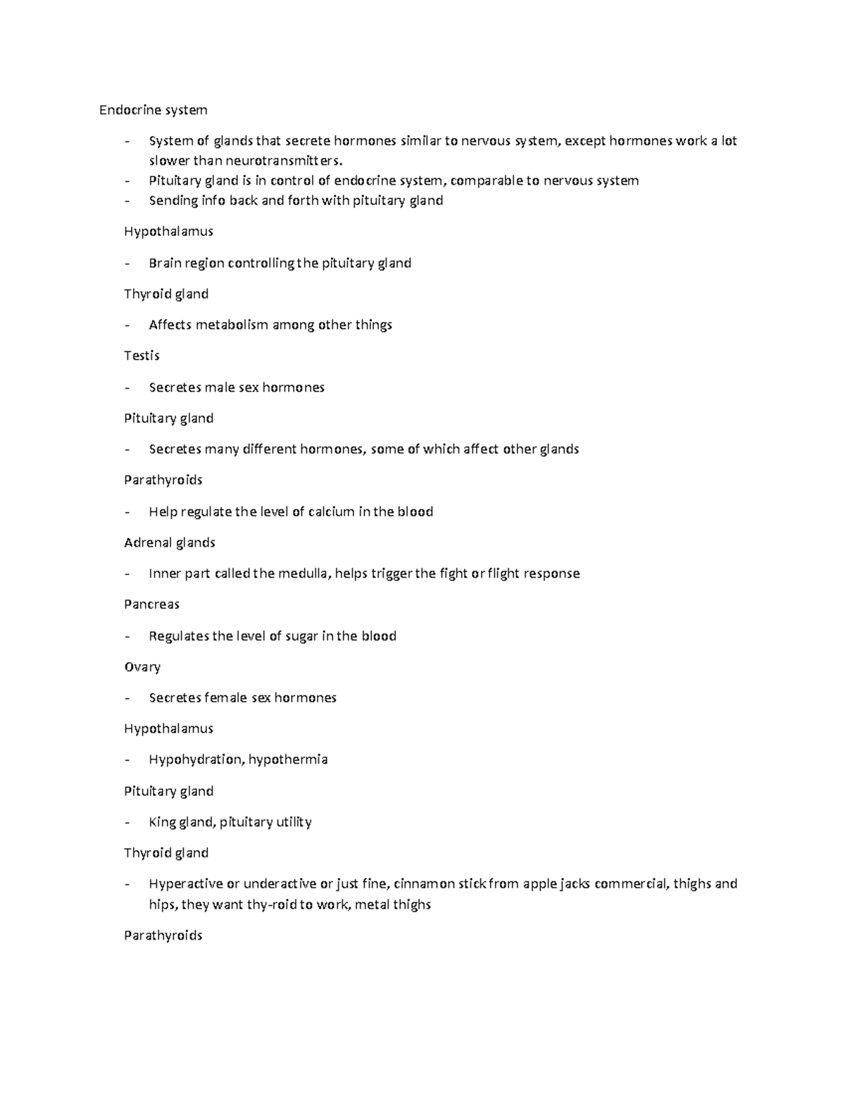 Endocrine system - Pituitary gland is in control of endocrine system ...