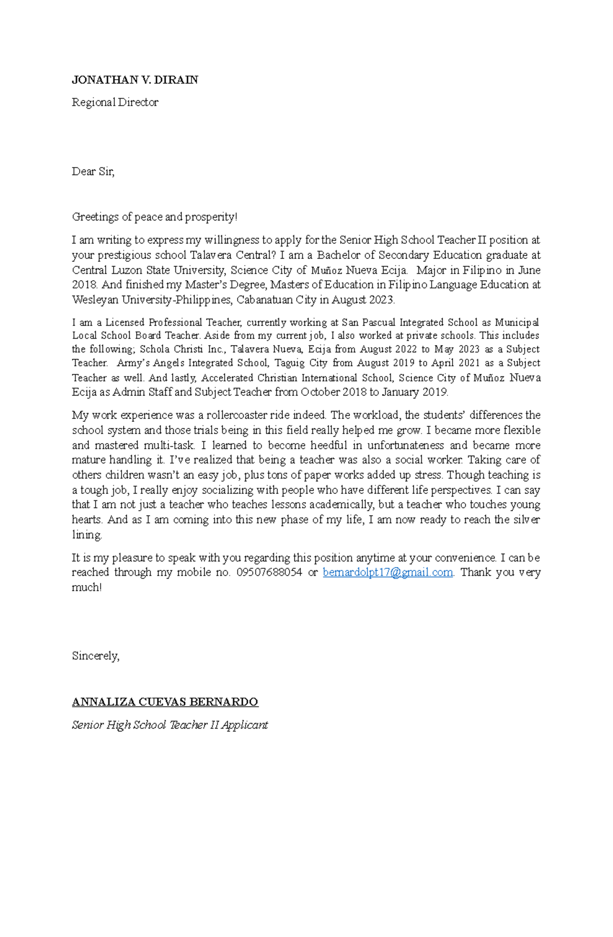 Letter-OF- Intent - YJFUJH - JONATHAN V. DIRAIN Regional Director Dear ...