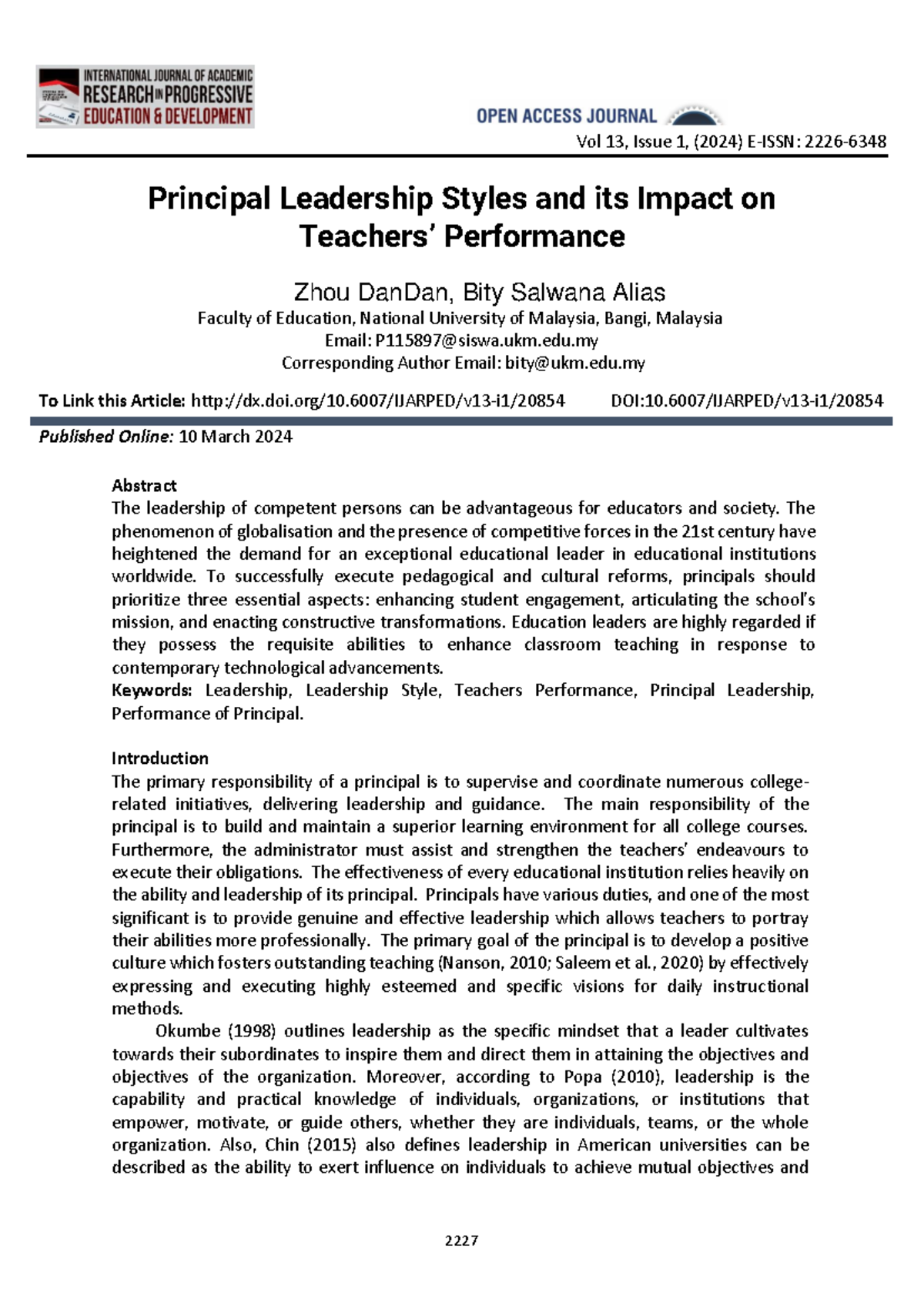 Principal+Leadership+Styles+and+its+Impact+on+Teachers’+Performance ...