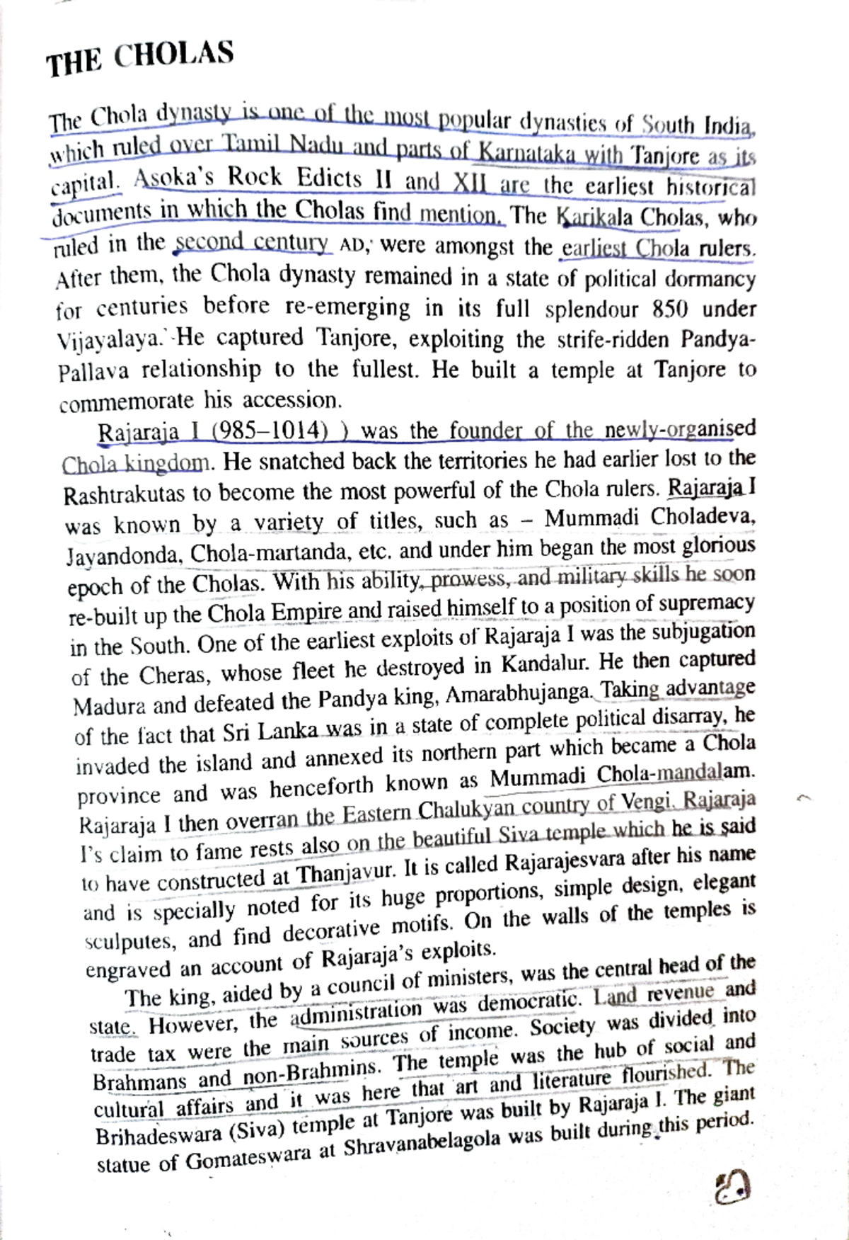 Chola and rajputs - THE CHOLAS ####### The Chola dynasty IS ane ot he ...