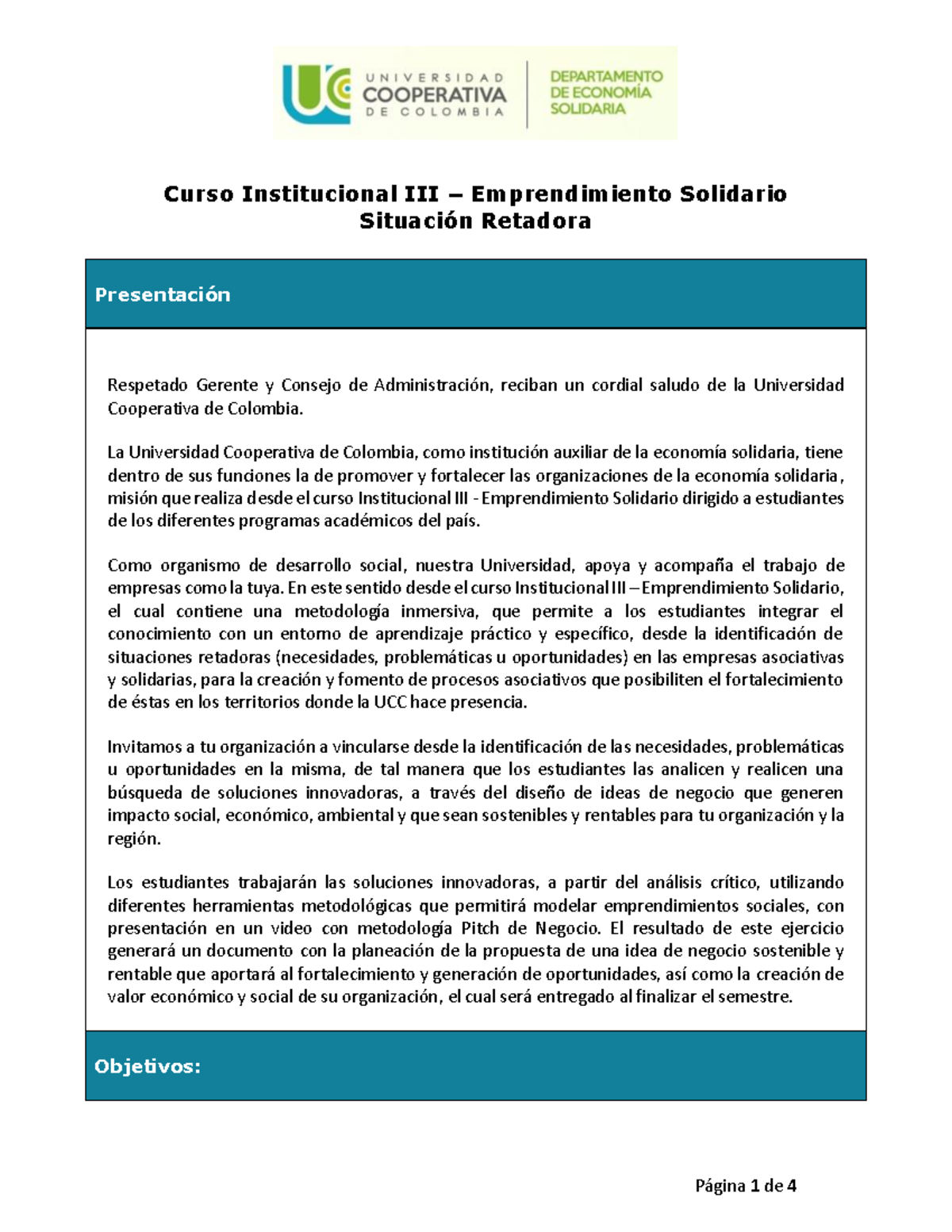 Formato de situación retadora Cooperativa Planeta Verde - SituaciÛn ...