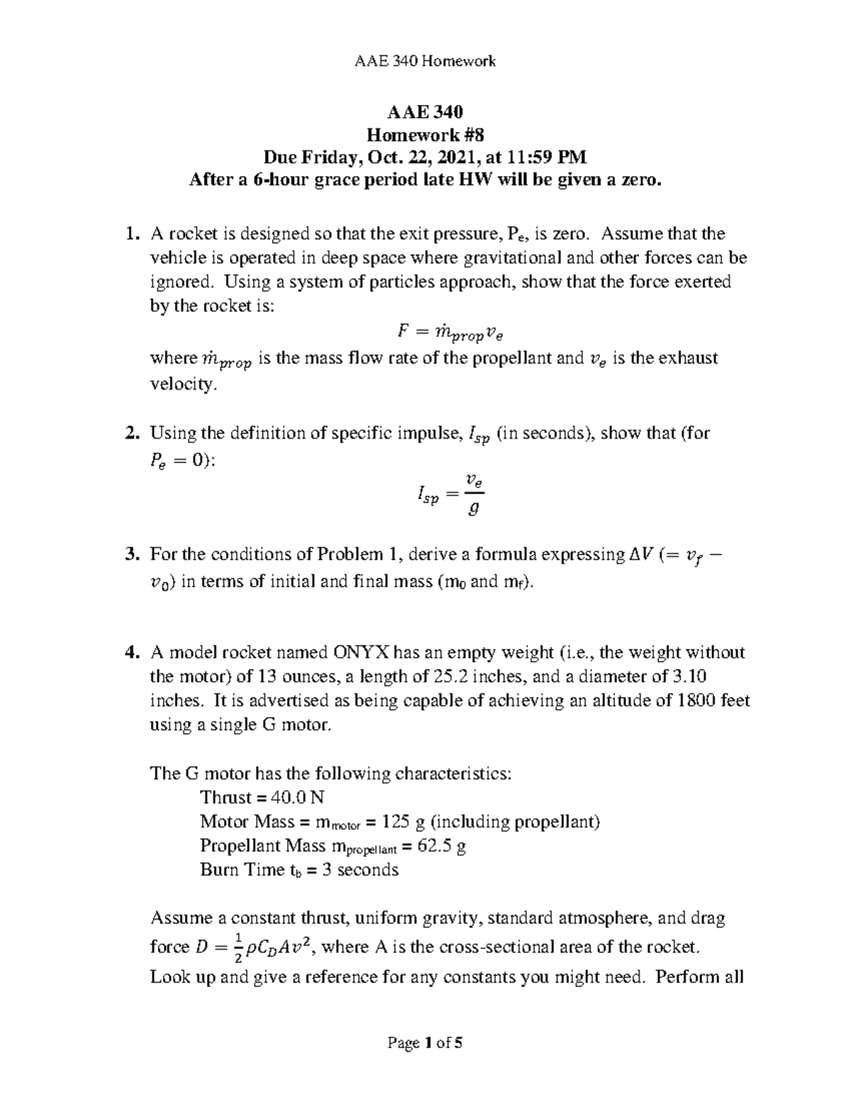 AAE340 hw08 F2021 question - AAE 340 Homework AAE 340 Homework Due Friday, Oct. 22, 2021, at 11: ...