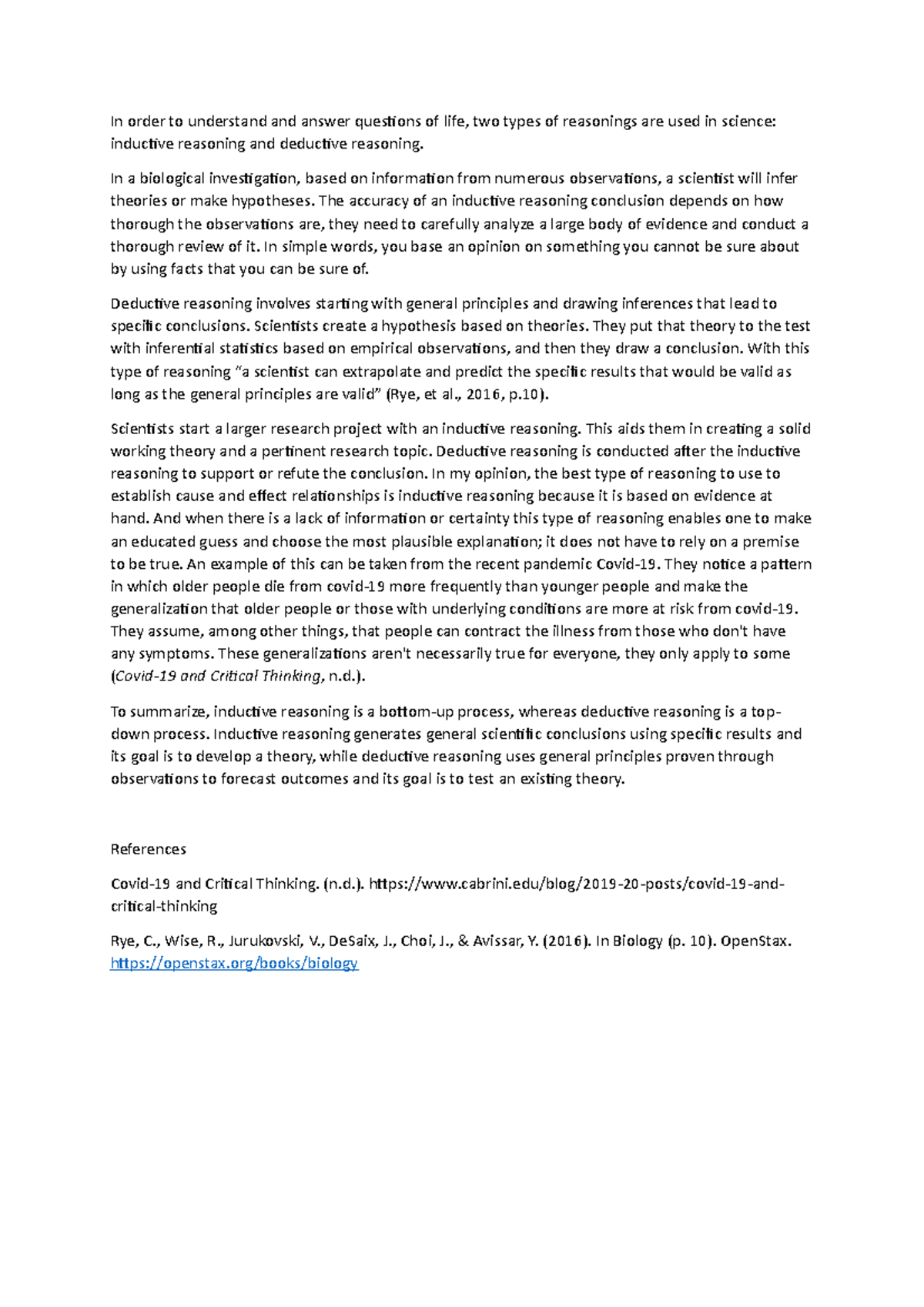 BIOL 1301 Discussion Forum UNIT 1 - In order to understand and answer ...