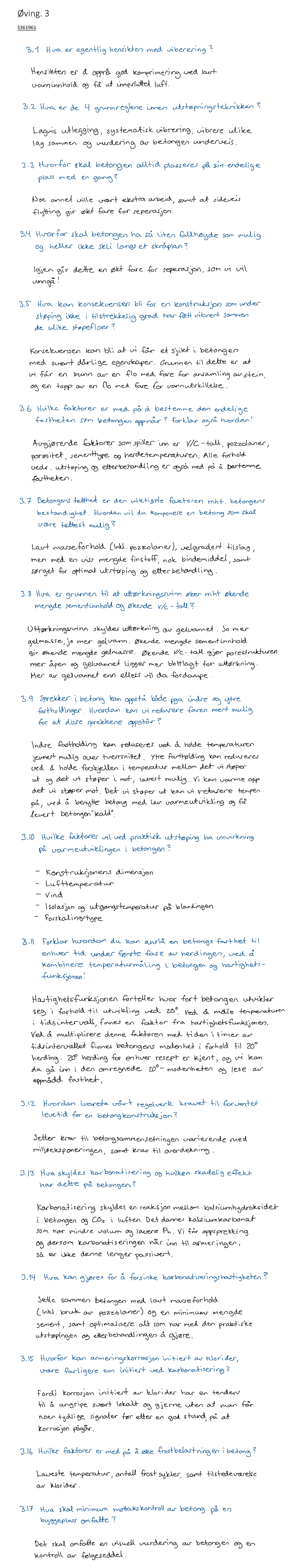 Byggematerialer Øving. 3 - BYTS2100 - S Øving. - Studocu