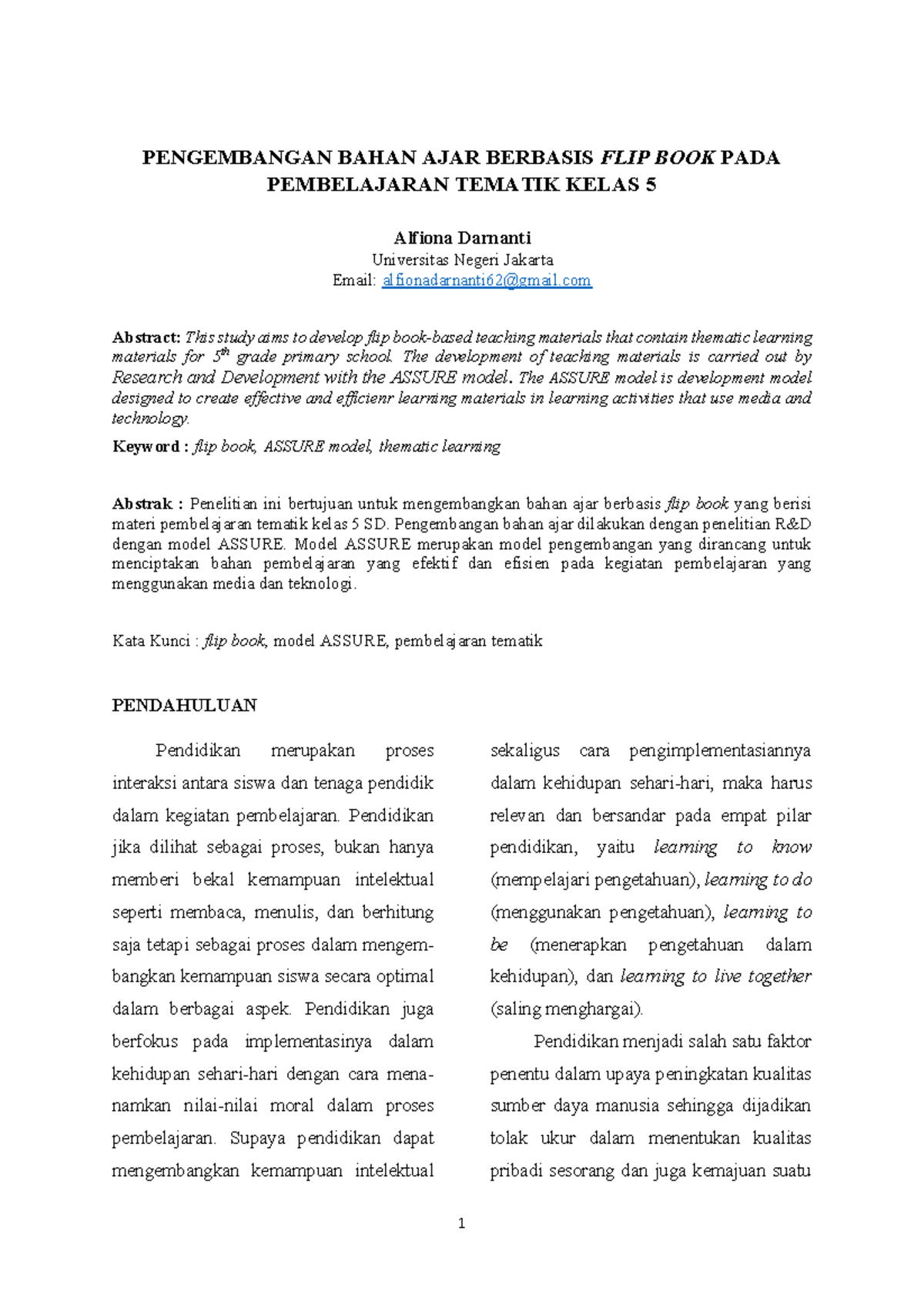 Artikel RND - Berisi pengembangan media pembelajaran dengan menggunakan ...