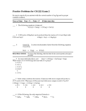 CH222 Lab6 Gas laws - Lab6 Gas laws - Pre-Lab Gas Laws (5 points ...