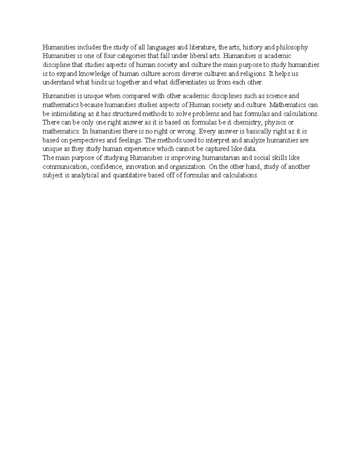 Hum+200+module+4+discussion+-+Copy+-+Copy - Humanities includes the ...