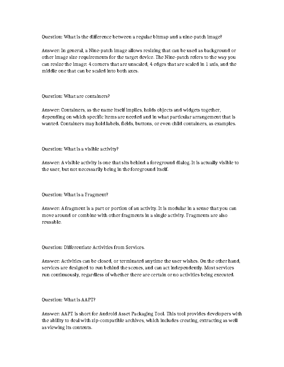 Picolins unofficed gees - Question: What is the difference between a ...