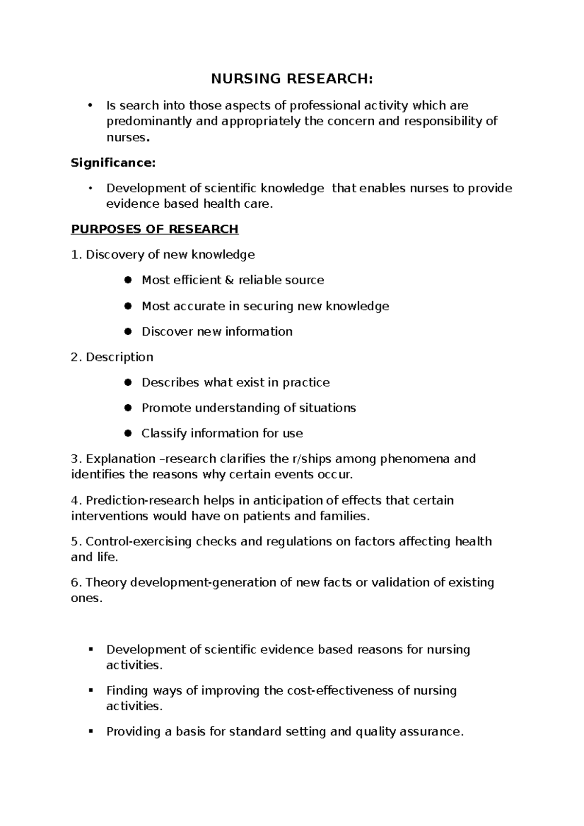 Research Project Format - NURSING RESEARCH: Is search into those ...