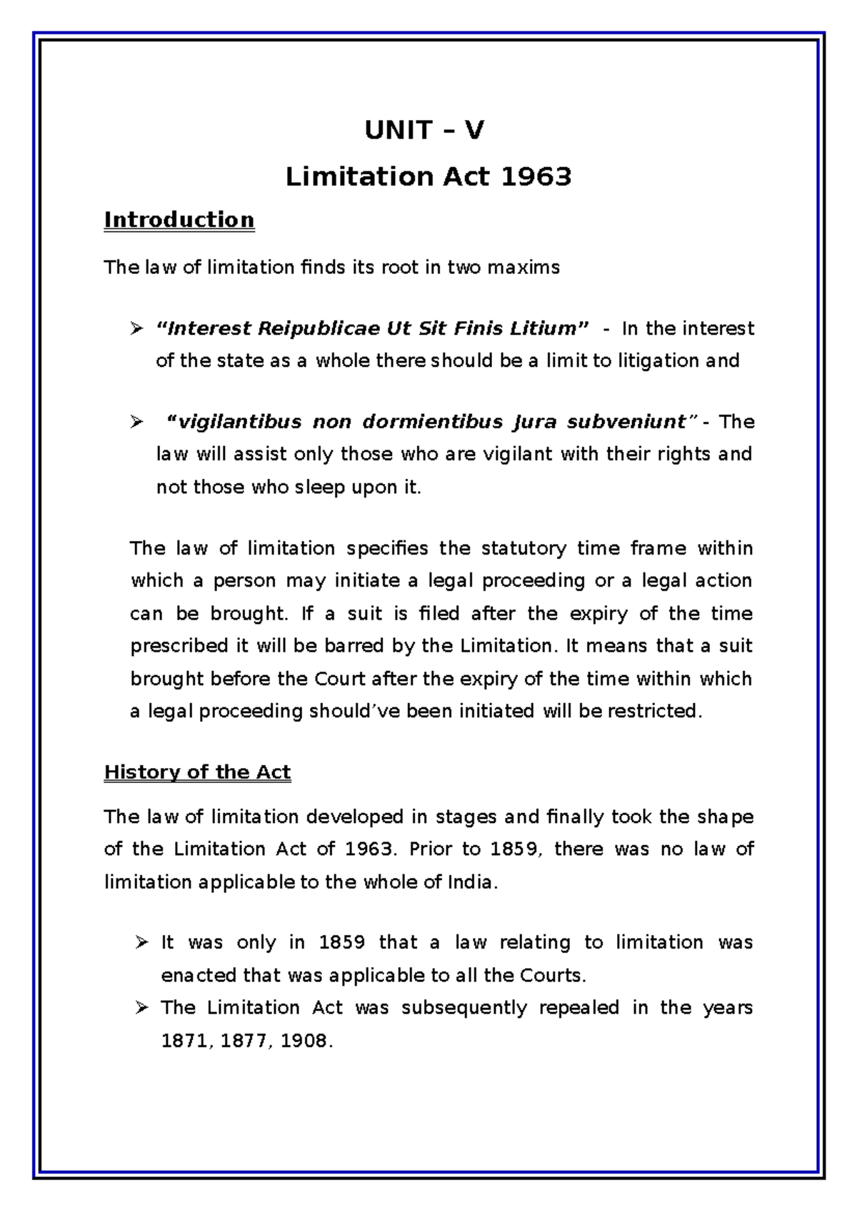 UNIT-5 - It is the lecture notes containing the detailed notes for the ...