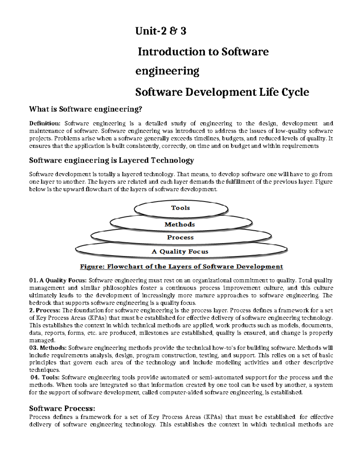 Se-unit-1 - Software Engineering - Unit-2 & 3 Introduction to Software ...