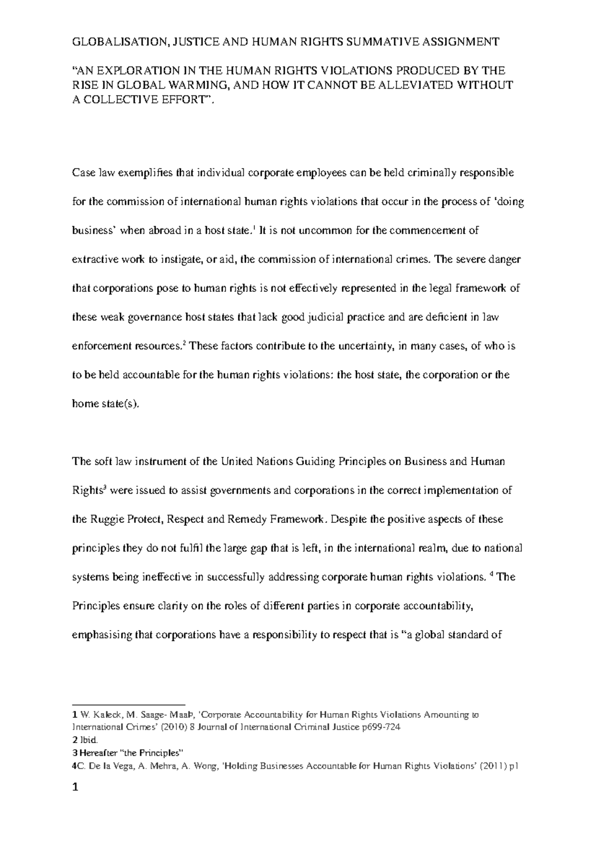 GJHR Final - Summative assignment exploring the human rights issues ...