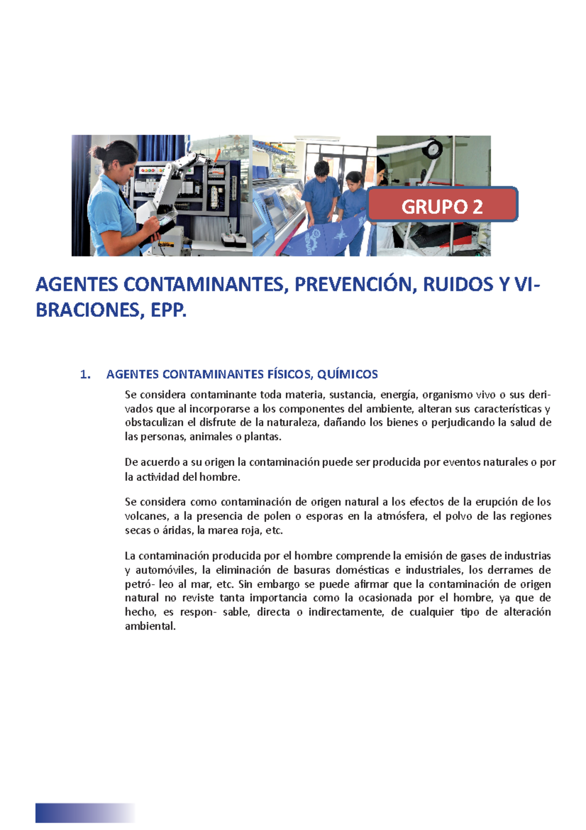 CGEU-238 Manual T004 - ..... - articipante eg AGENTES CONTAMINANTES ...