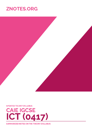 Znotes - chemistry (New) - ZNOTES SUMMARIZED NOTES ON THE THEORY ...