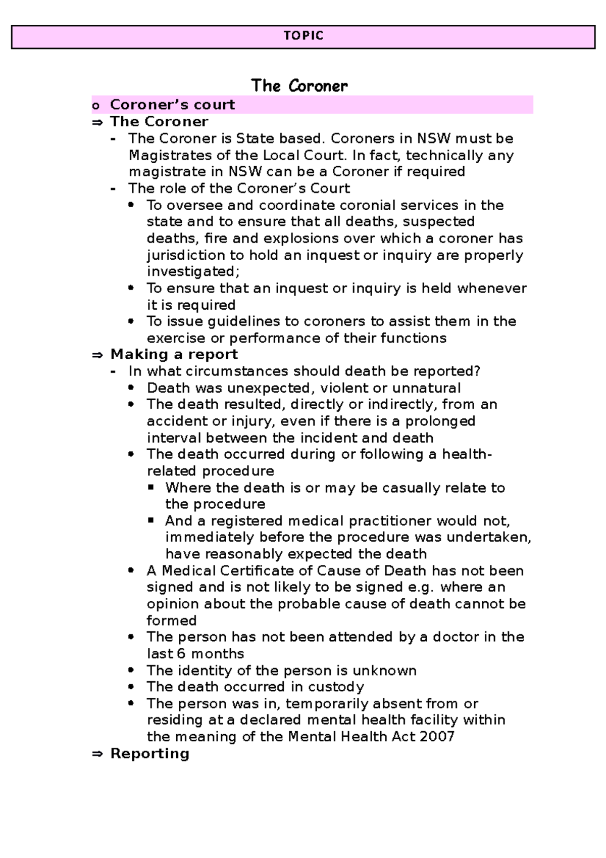 The Coroner - Coroners in NSW must be Magistrates of the Local Court ...