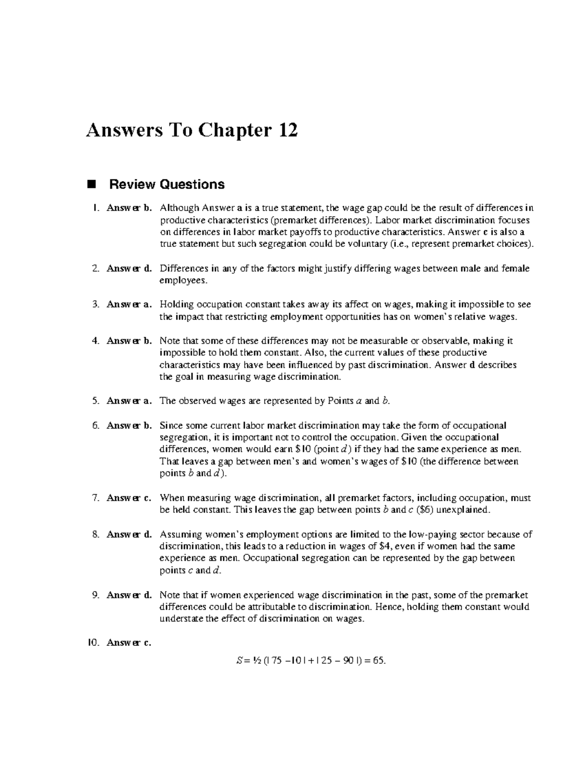 Chapter 12 - It's good for last time studies - Answers To Chapter 12 ...