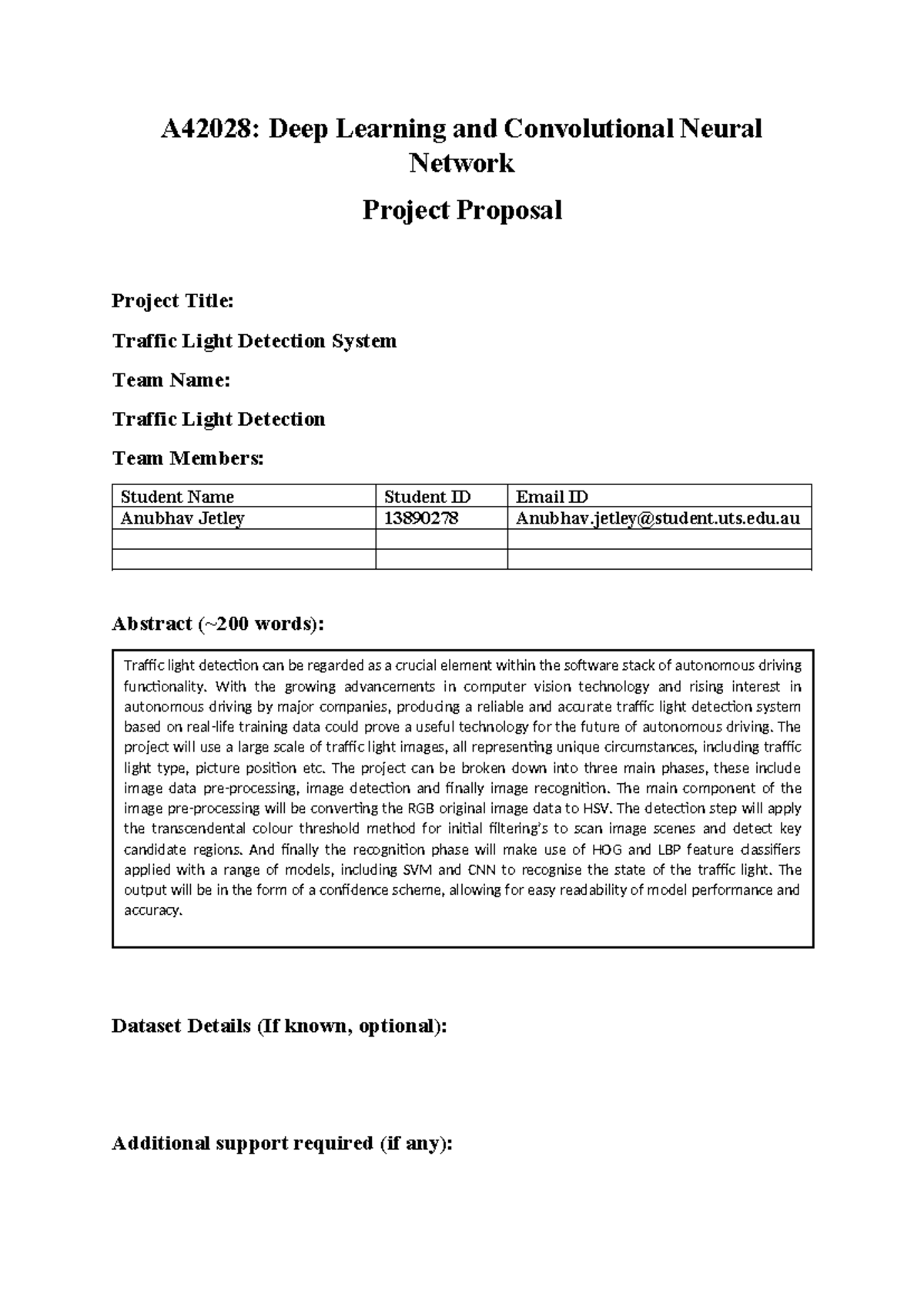 Project-Registration-Template - A42028: Deep Learning and Convolutional Neural Network Project ...
