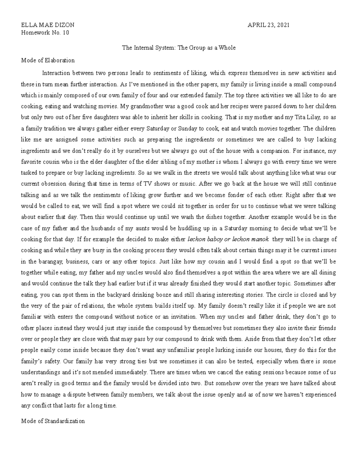 Homework #10 - all about family - ELLA MAE DIZON APRIL 23, 2021 ...