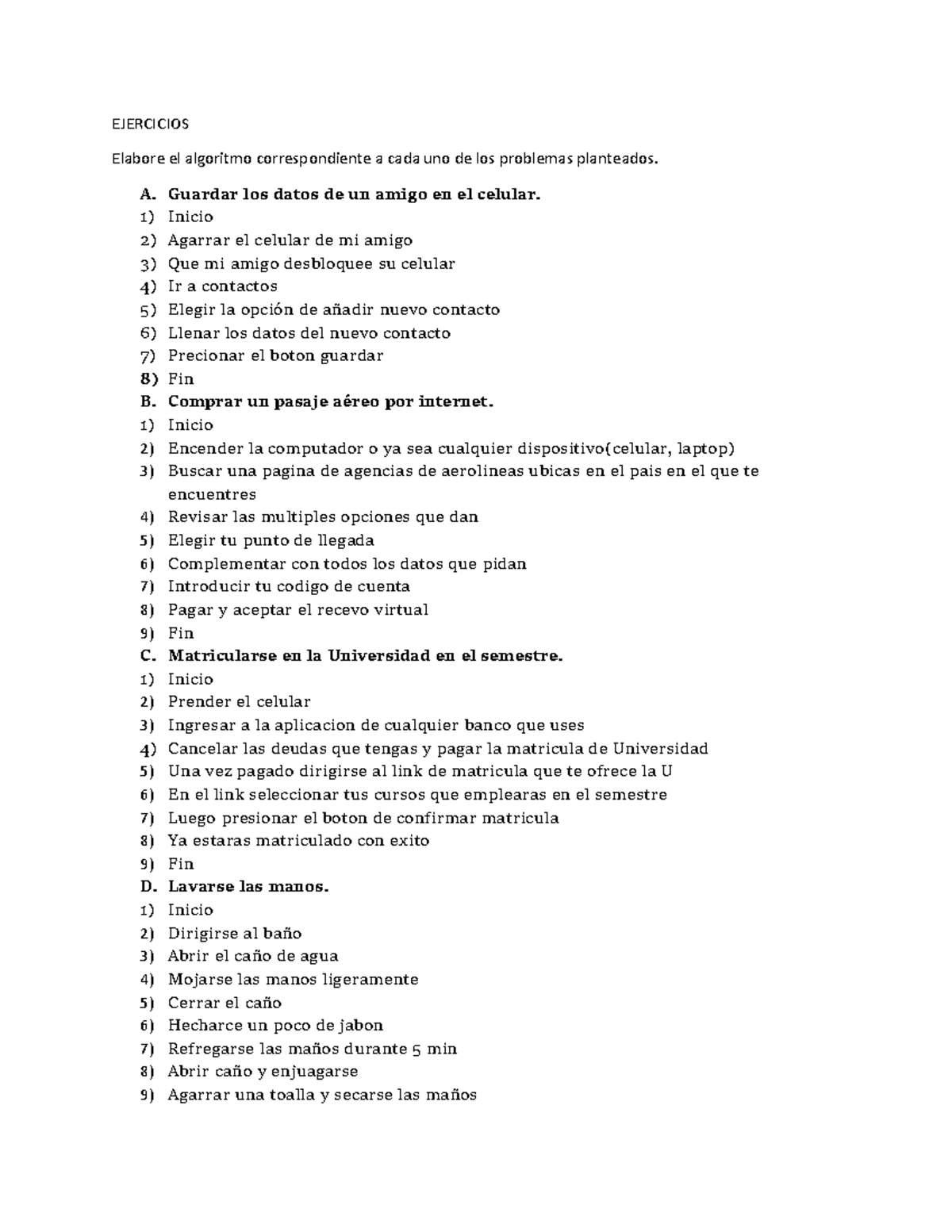 Ejercicios Algort - wfwe 45y6 i,luio l u ue g geg te rh 7 7kuk 6hrthr z ...