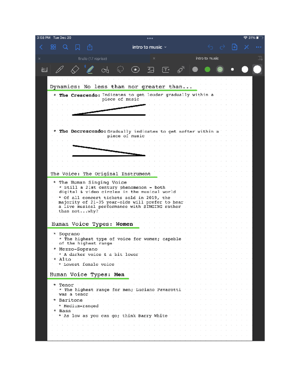 Intro to music notes - Took with Dr. Immel - MUS 10 - Studocu