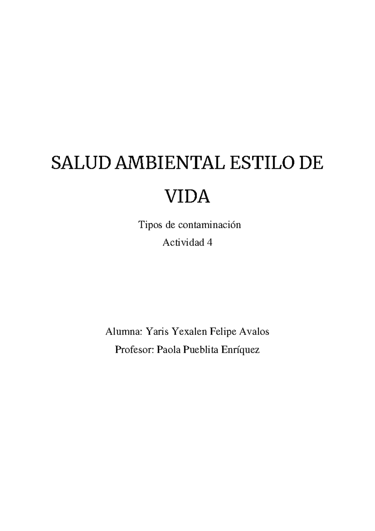 tipos de contaminacion ambiental - SALUD AMBIENTAL ESTILO DE VIDA Tipos de contaminación ...